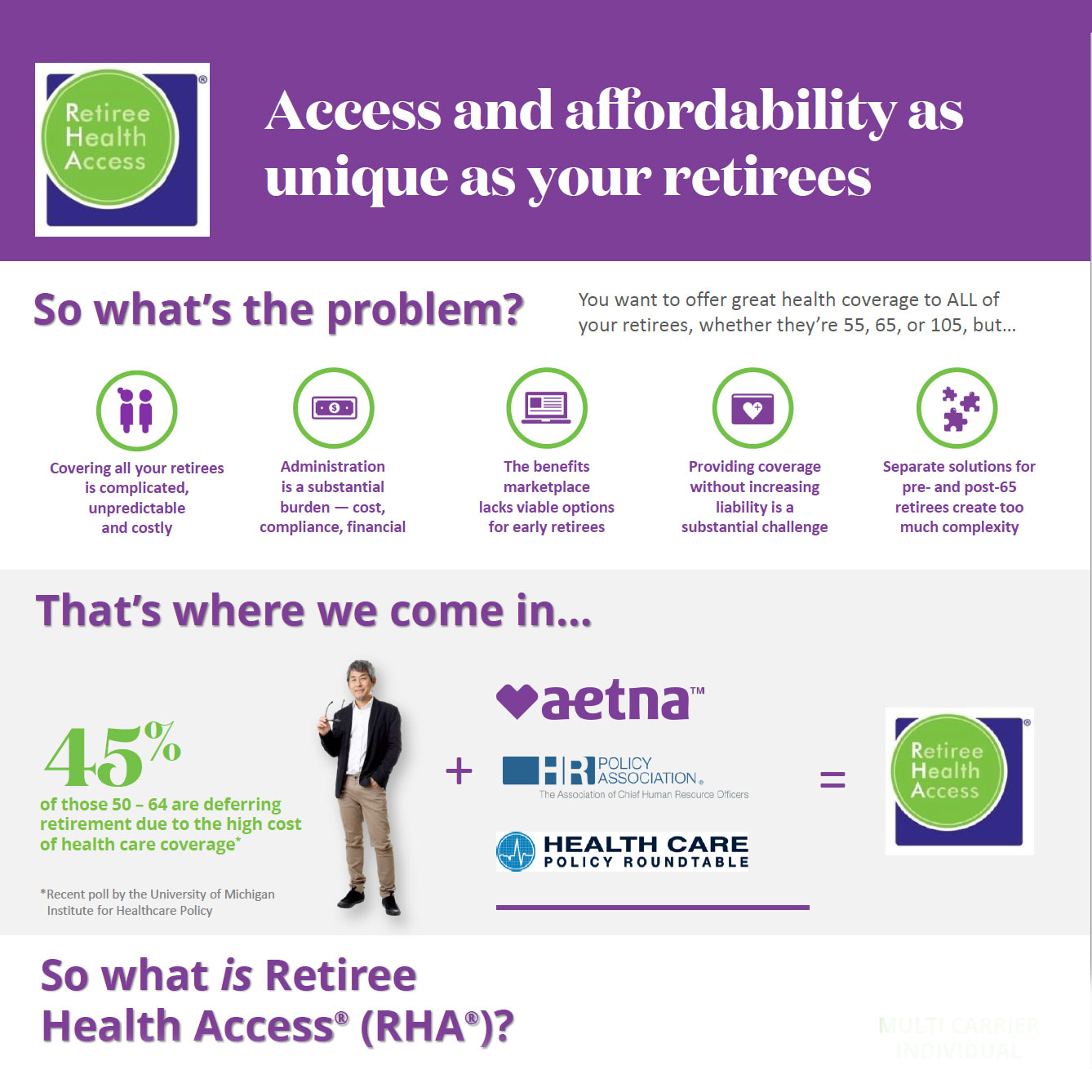 Access and affordability as unique as your retirees