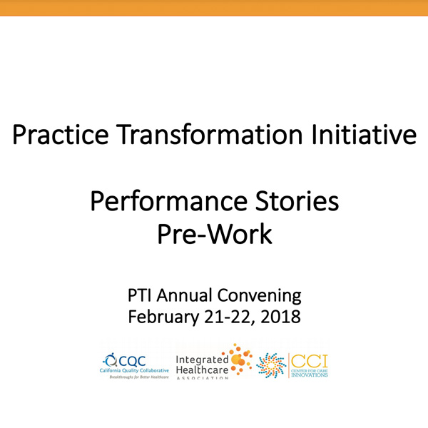 2018 Performance Stories Instructions