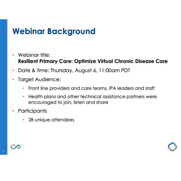 Resilient Primary Care: Optimize Virtual Chronic Disease Care pdf Slides