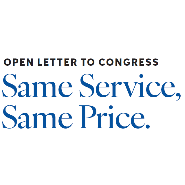 Save Service, Same Price | An Open Letter to Congress